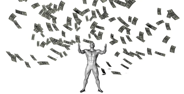 Money Falling From The Sky Drawing