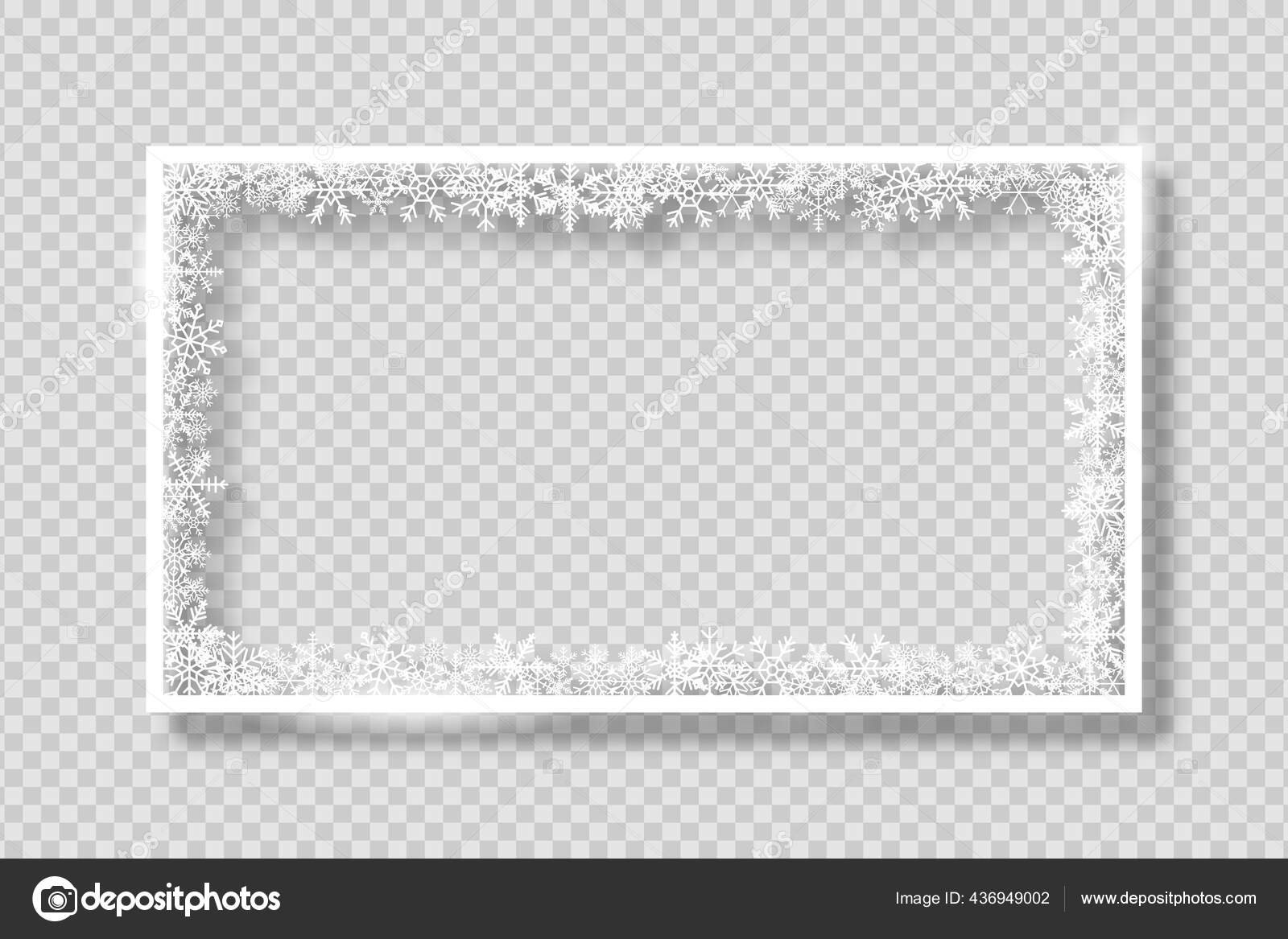White Snowflake Border Png