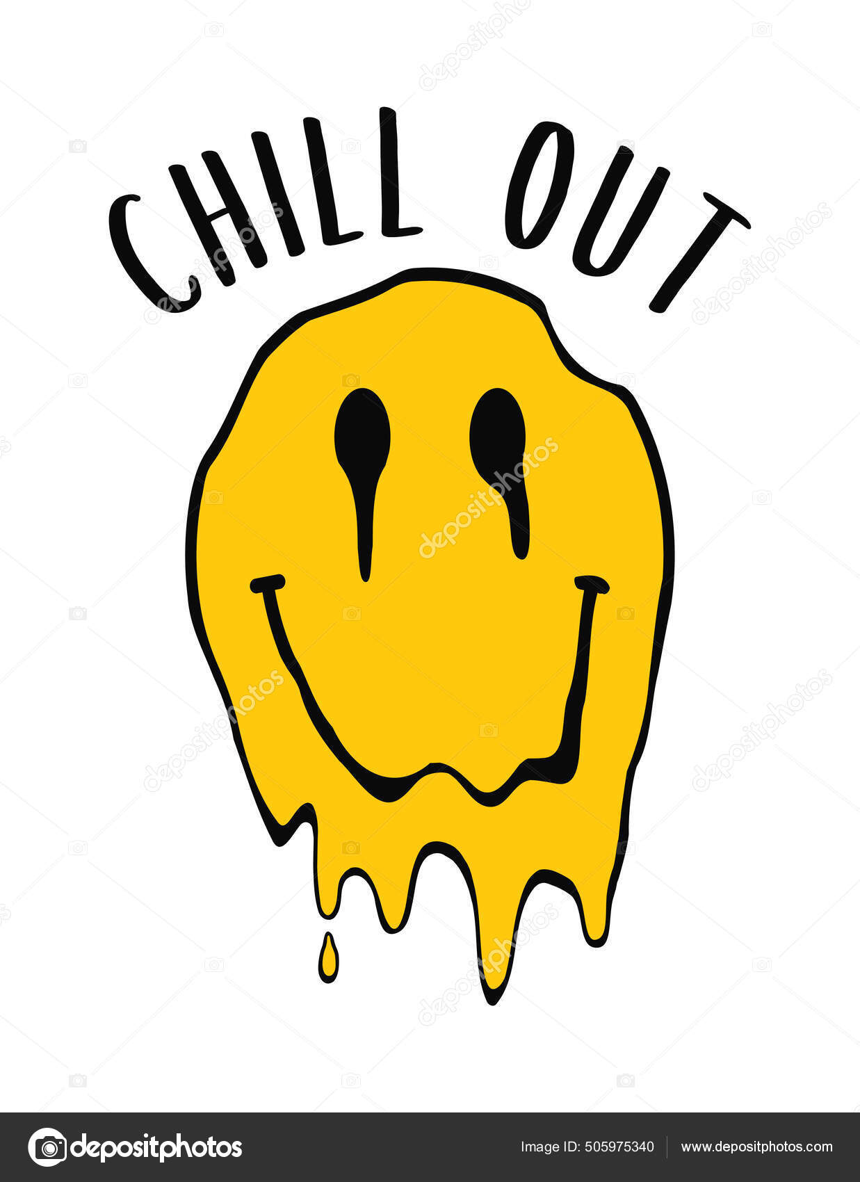 Emoji Smile Melts Dripping Slogan Shirt Design Typography Graphics ... Emoji Smile Melts Dripping Slogan Shirt Design Typography Graphics ...