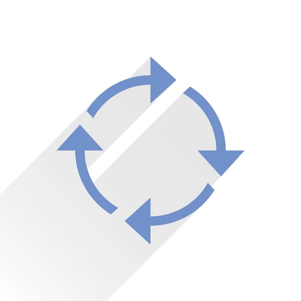 Blue arrow icon reload, refresh, rotation, reset, repeat sign — Stock ...