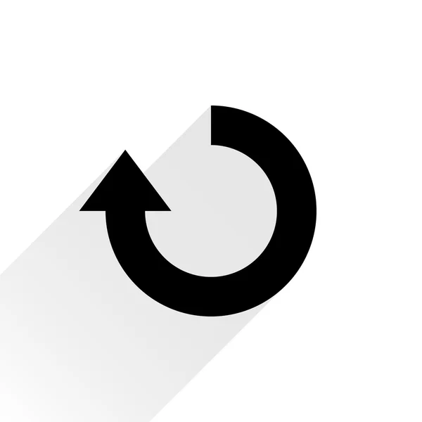 White arrow icon reload, refresh, rotation, reset, repeat sign Stock ...