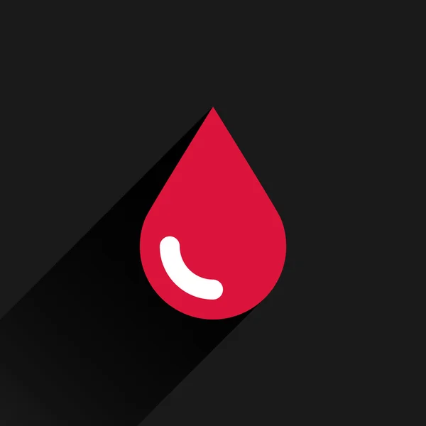 Blood red drop icon — Stock Vector © ifeelgood #56705981