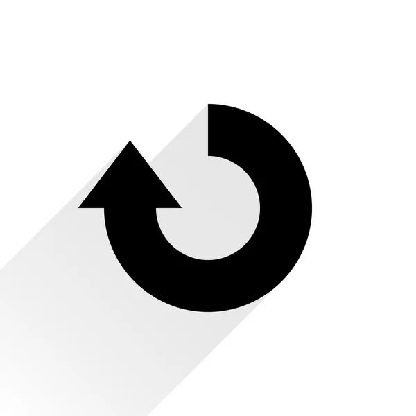 White arrow icon reload, refresh, rotation, reset, repeat sign Stock ...