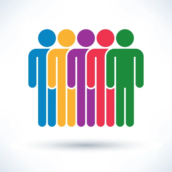 Colored people Vector Art Stock Images | Depositphotos