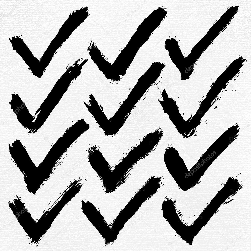 12 black ink check mark Stock Vector Image by ©ifeelgood #56705449