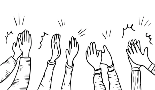 Clapping Hands Coloring Page