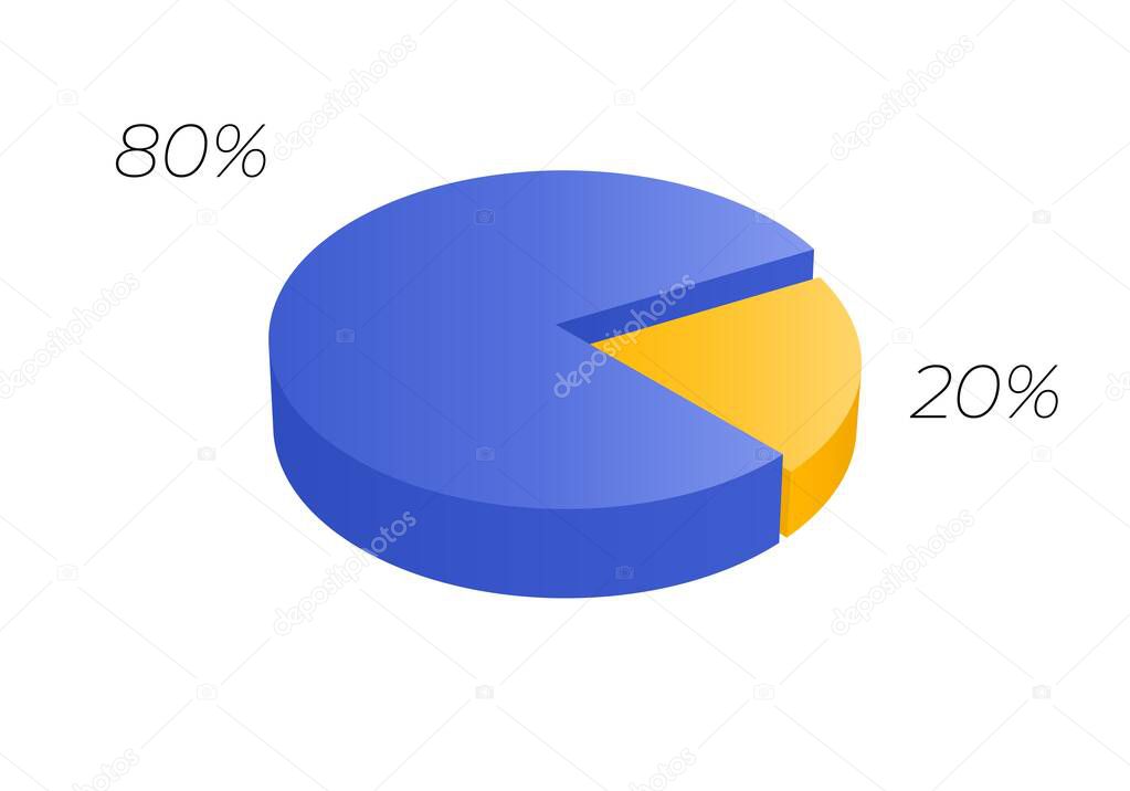 Isometric cycle diagram for infographics. Vector chart can be used for ...