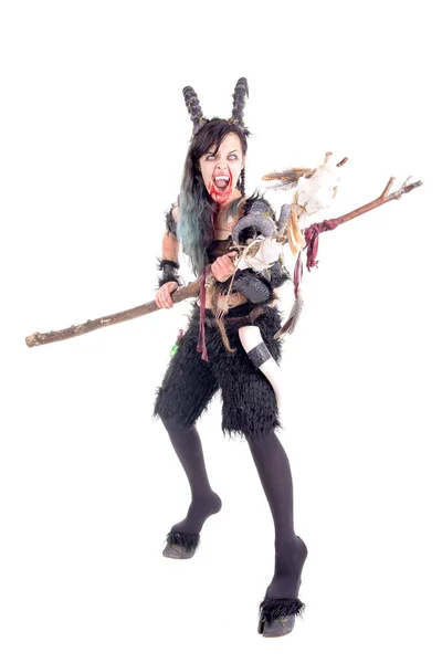 Faun Creature Isolated White Background Stock Photo by ©verkoka 437636546