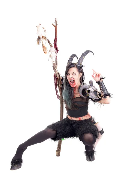 Faun Creature Isolated White Background Stock Photo by ©verkoka 437636546