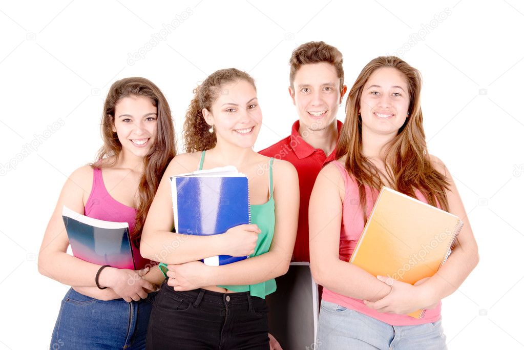 Group of beautiful students Stock Photo by ©verkoka 68991955