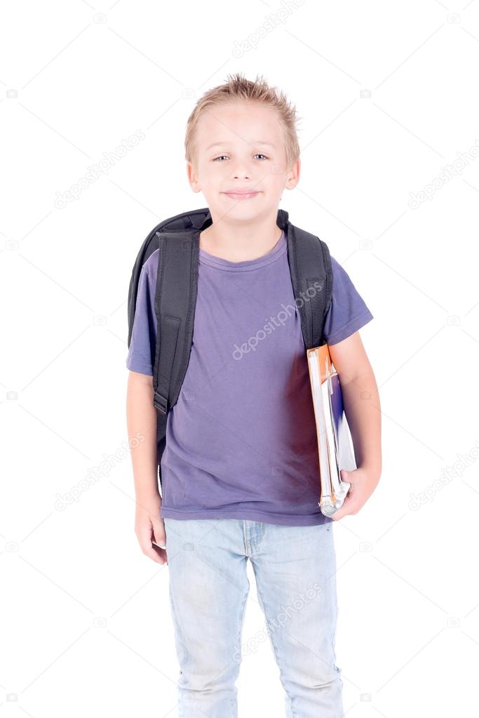 Little boy at school — Stock Photo © verkoka #87121544