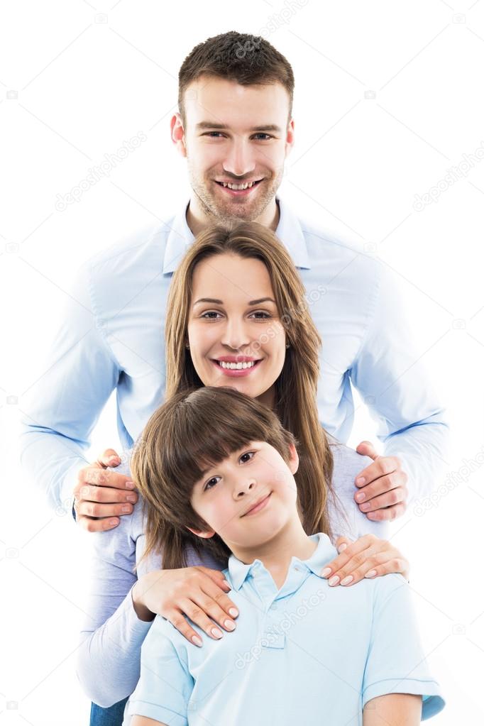 Happy family with son Stock Photo by ©pikselstock 72668821