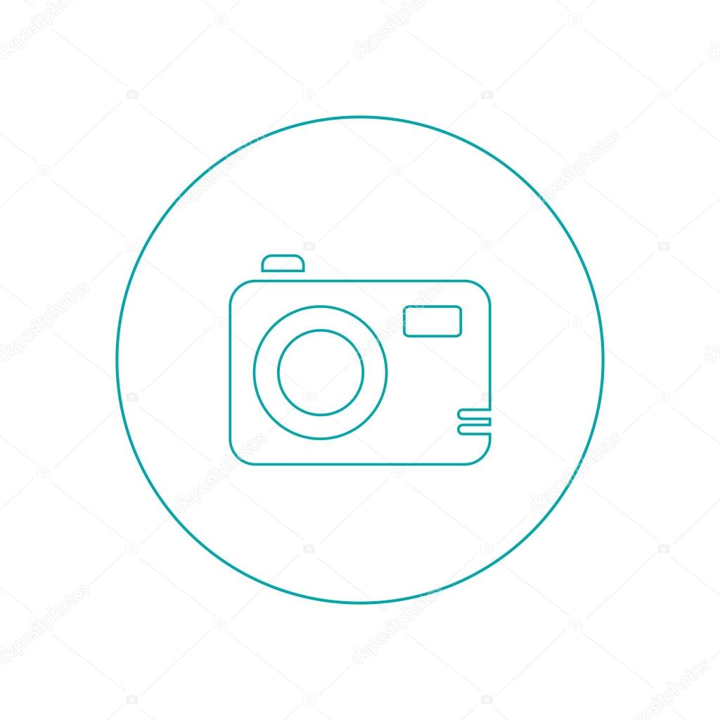 Media & electronics concept icon. Digital camera concept icon. Stock ...