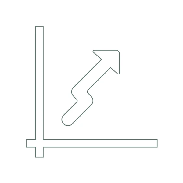 Growth - cash flow plan concept icon. Stock Illustration graph w ...