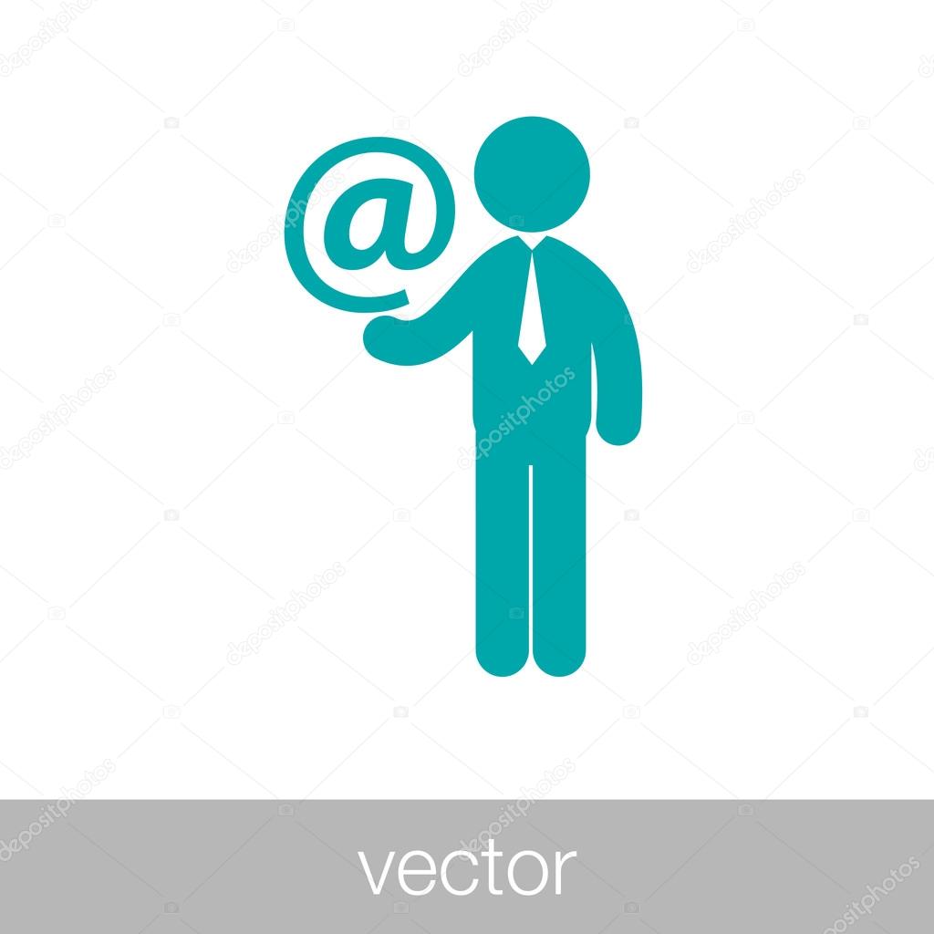 Business email icon Stock Vector Image by ©Mr_Graphic_Designer #85315330