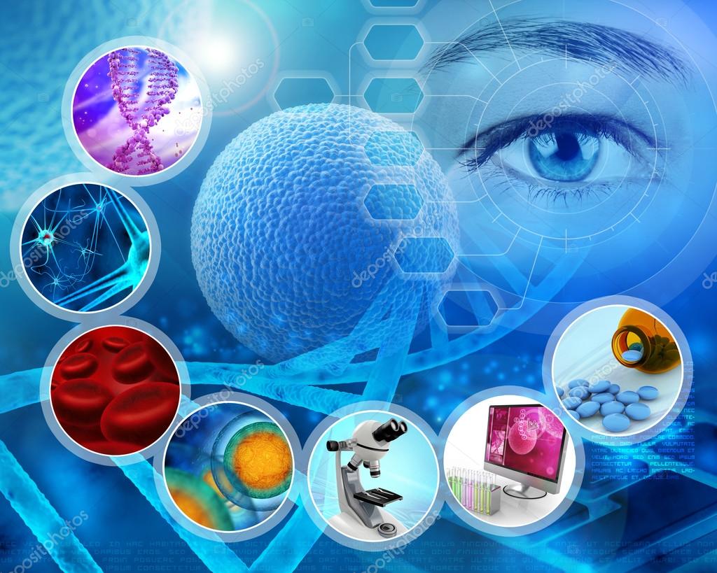 Medical science and scientific research abstract backdrop — Stock Photo ...