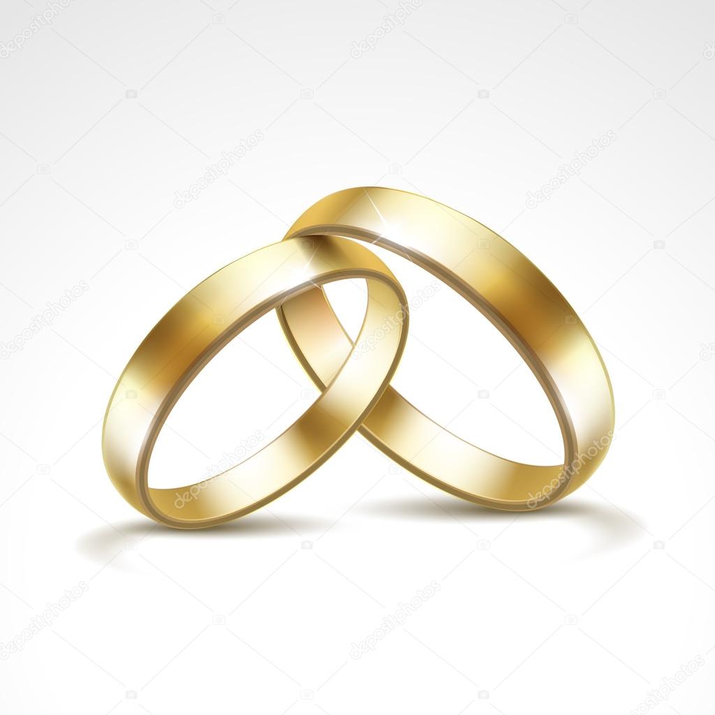 Vector anillos de boda de oro aislado Vector de stock #53723549 de ©Zonda