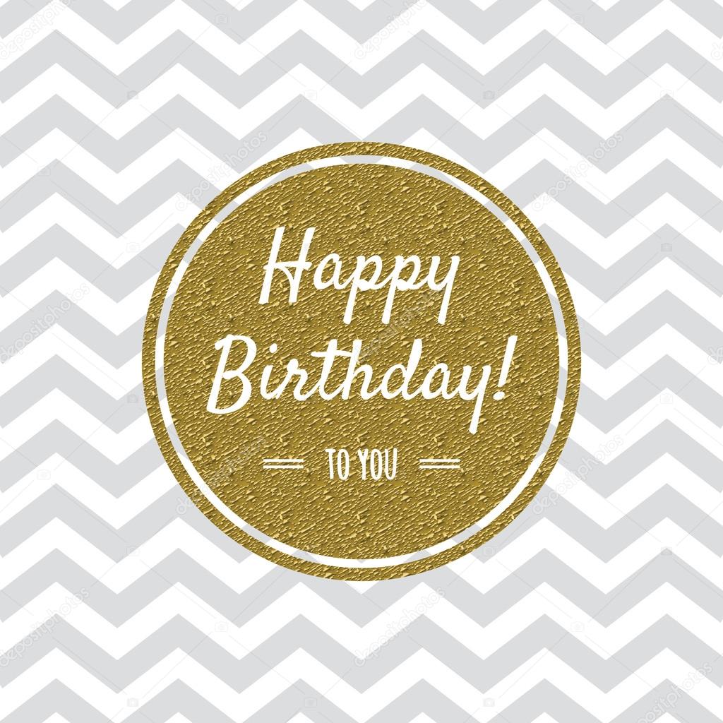 Happy birthday card with golden detail Stock Vector Image by ©hellena13 ...