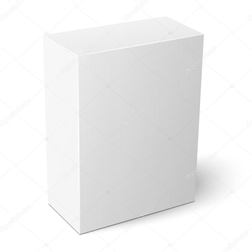 White vertical paper box template. Stock Vector Image by ©gruffi #62254337