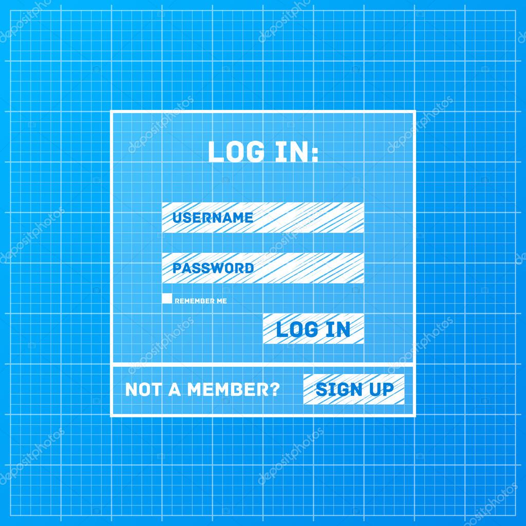 Formulario de inicio de sesi n vectorial en fondo plano 2024