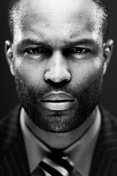 Intense African American man studio portrait Stock Photo by ©Camrocker ...