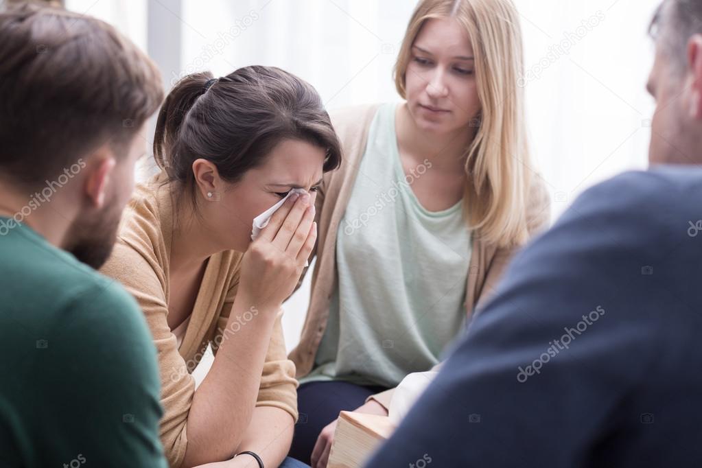 Depressed Group Of People