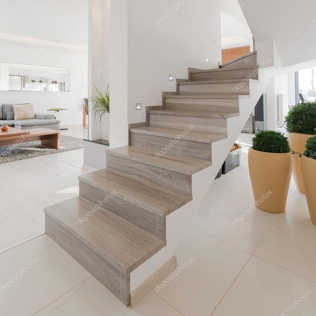 Wooden stairs without rails Stock Photo by ©photographee.eu 120748302