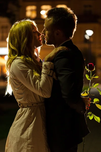 Date night kiss - Stock Image - Everypixel