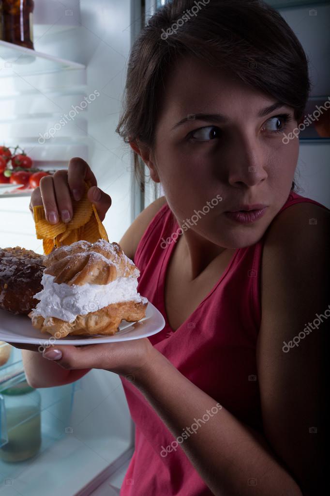 Greedy Person Eating