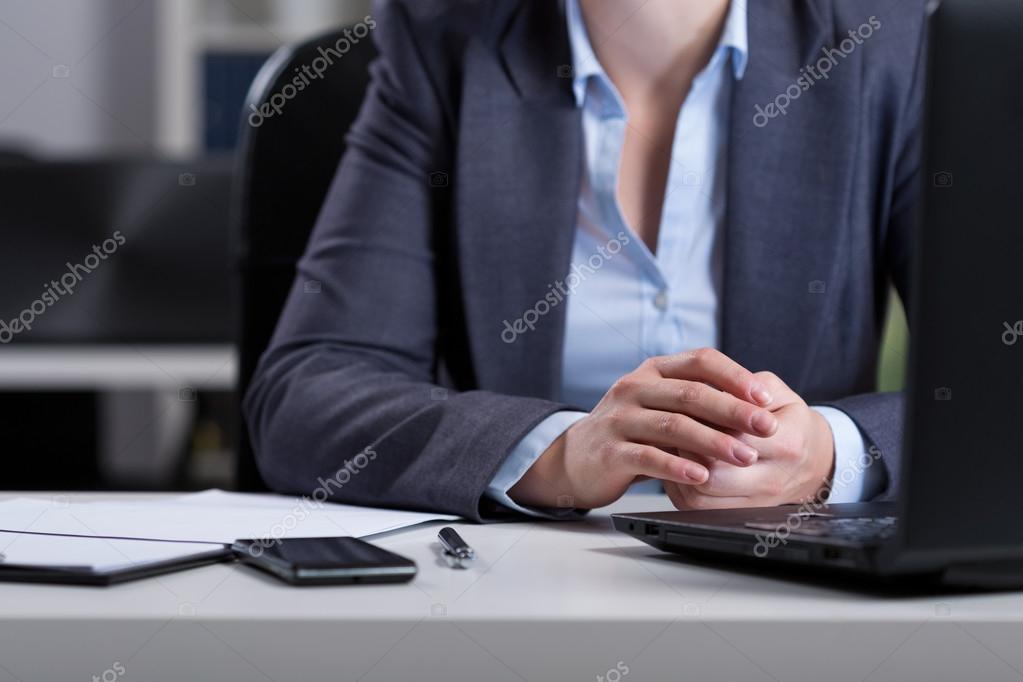 Close-up of office worker — Stock Photo © photographee.eu #63219687
