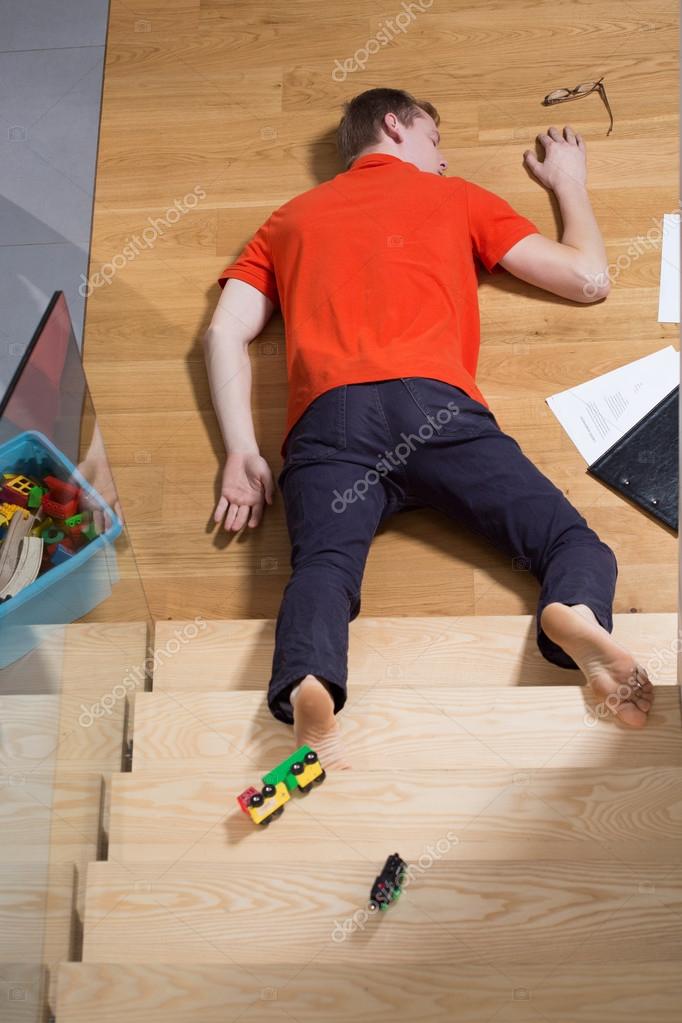Child Falling Down Stairs