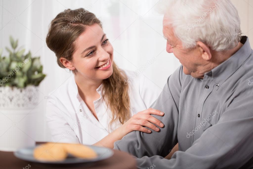 People Helping The Elderly