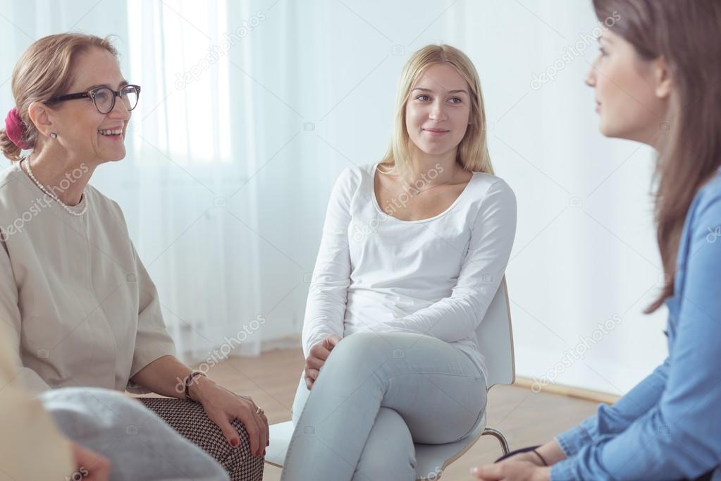 Women participating in group therapy Stock Photo by ©photographee.eu ...