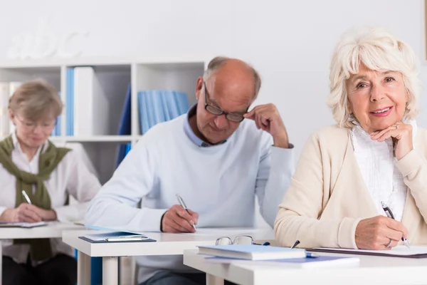 Mature students writing test Stock Photos, Royalty Free Mature students ...