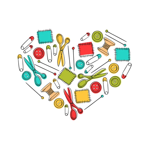 Sewing elements Vector Art Stock Images | Depositphotos