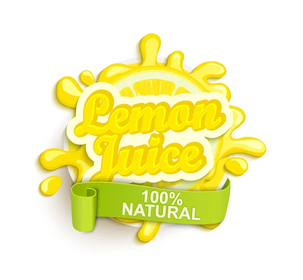 Lemon juice splash Vector Art Stock Images | Depositphotos