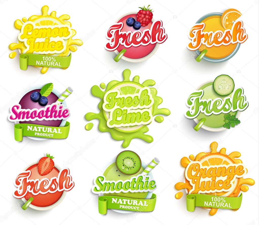 Set of fresh labels splash. Stock Vector by ©tandaV 106231746 Set of fresh labels splash. Stock Vector by ©tandaV 106231746