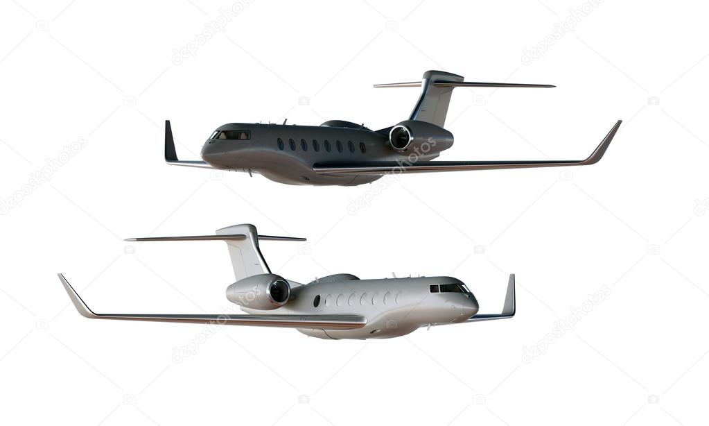 Photo Gray Matte Luxury Generic Design Private Airplane Model. Clear ...