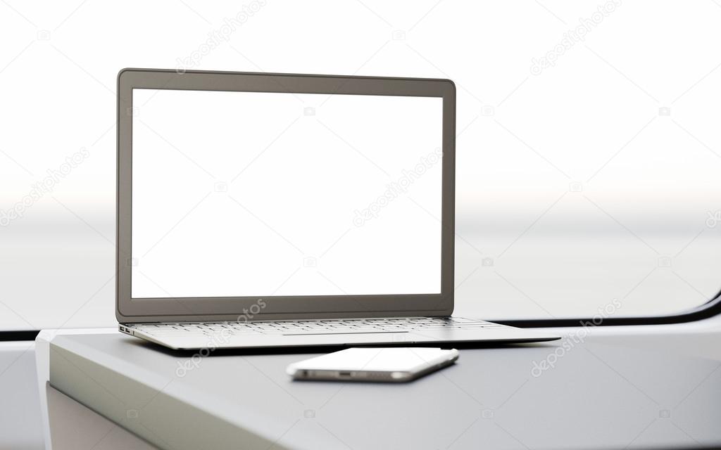 Modern empty Laptop Screen — Stock Photo © kantver #122594408
