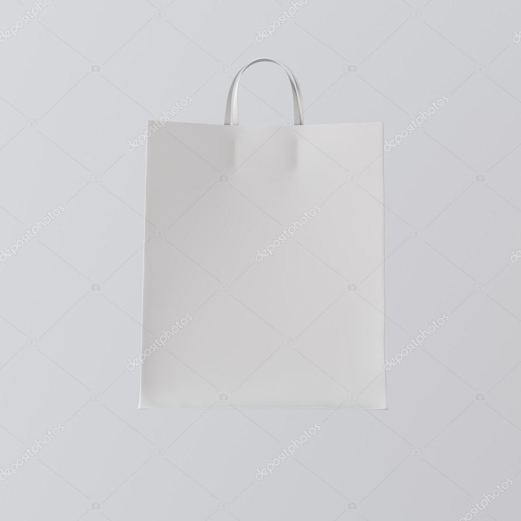 White Paper Bag Front