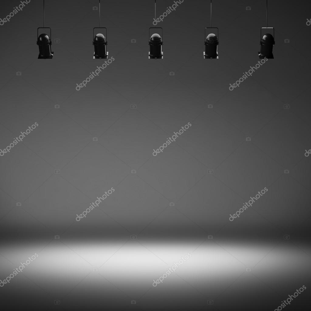 Photo studio background with lamps Stock Photo by ©kantver 52875417