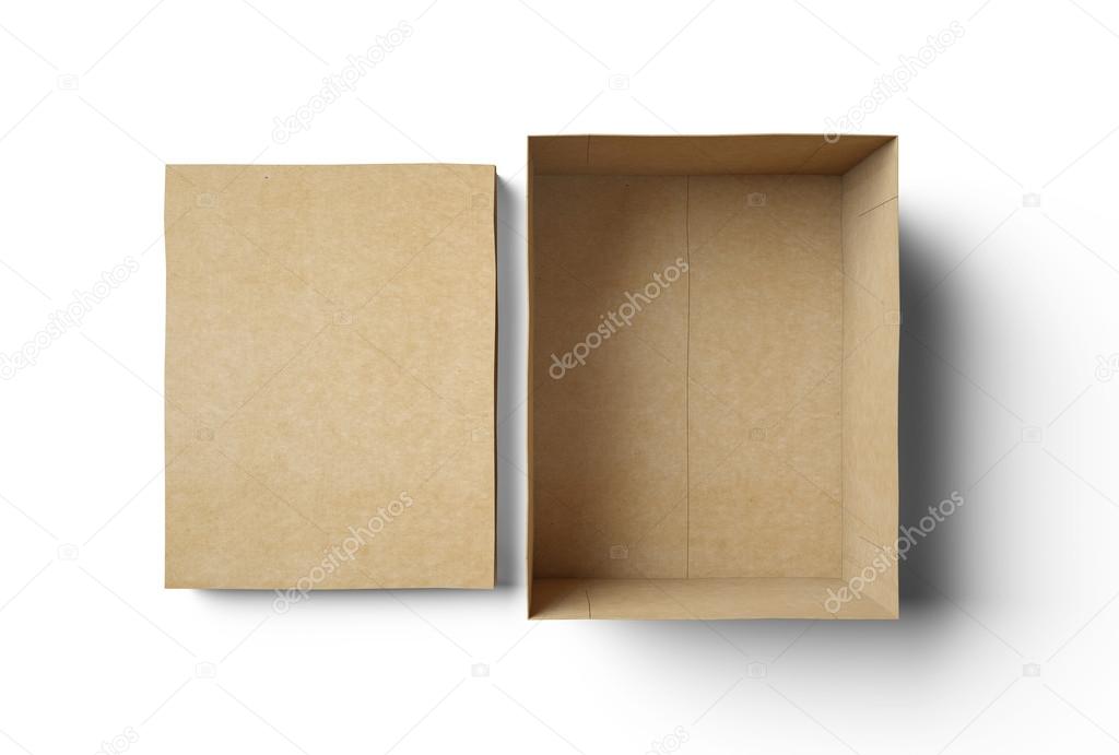 Empty isolated box — Stock Photo © kantver #53801623