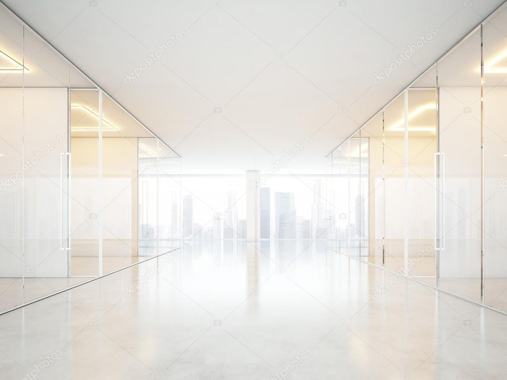 White office interior with windows Stock Photo by ©kantver 53801891
