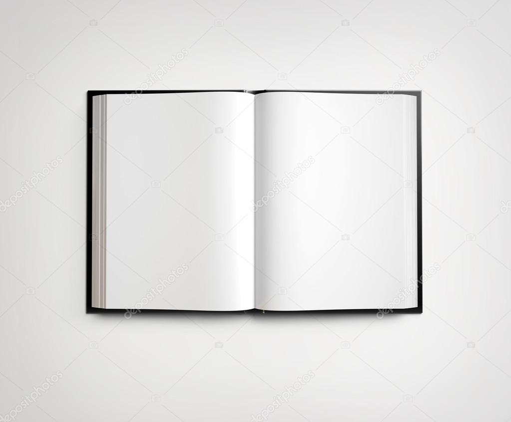 Open blank textbook Stock Photo by ©kantver 56621657