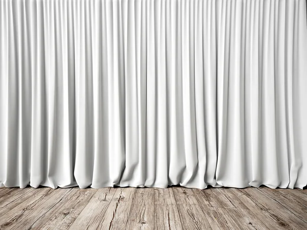 Stage with white curtains Stock Photo by ©kantver 27036043