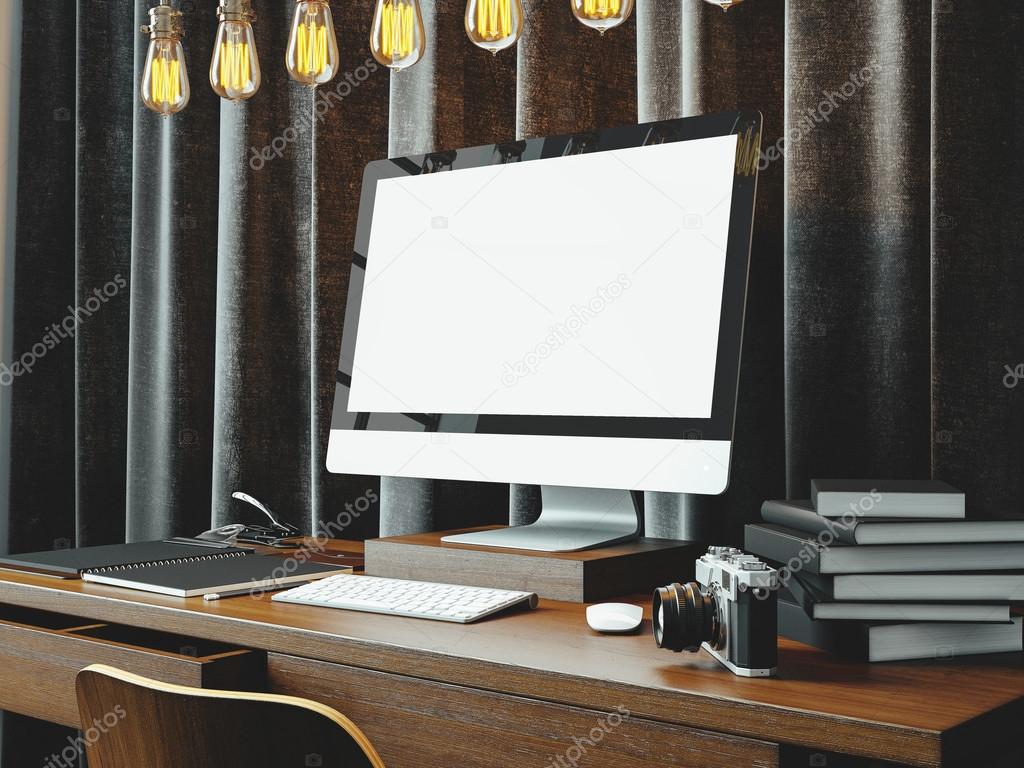 Classic workspace with the books Stock Photo by ©kantver 71392369