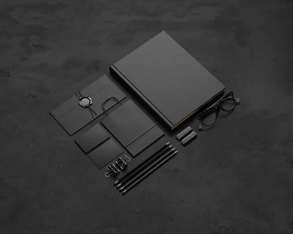 Set of black mockup elements Stock Photo by ©kantver 78937606