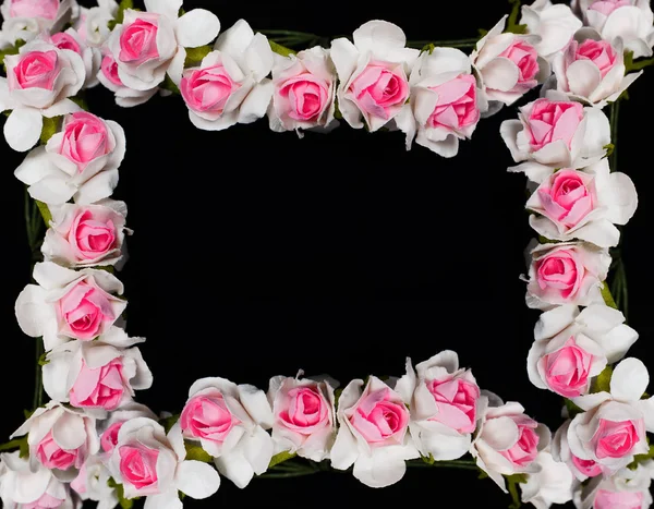 White roses frame border — Stock Photo © alla_zotova #9381006