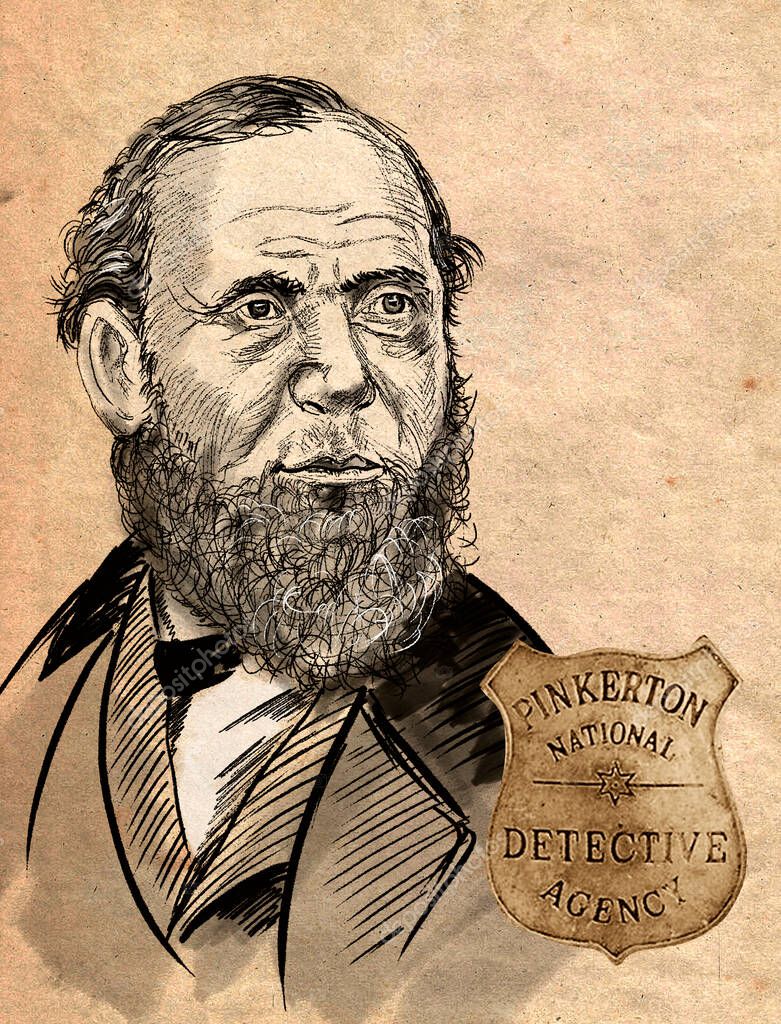 Allan Pinkerton, detective de origen escocés y fundador de una famosa ...