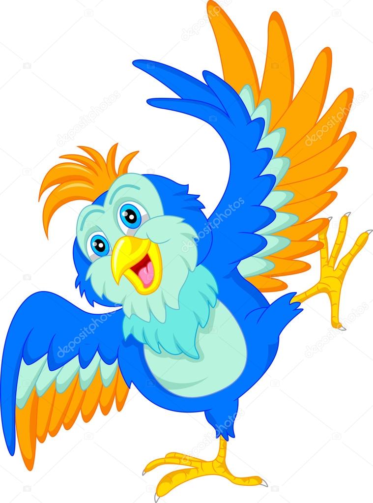 Cute happy bird Stock Vector by ©lawangdesign 103382754